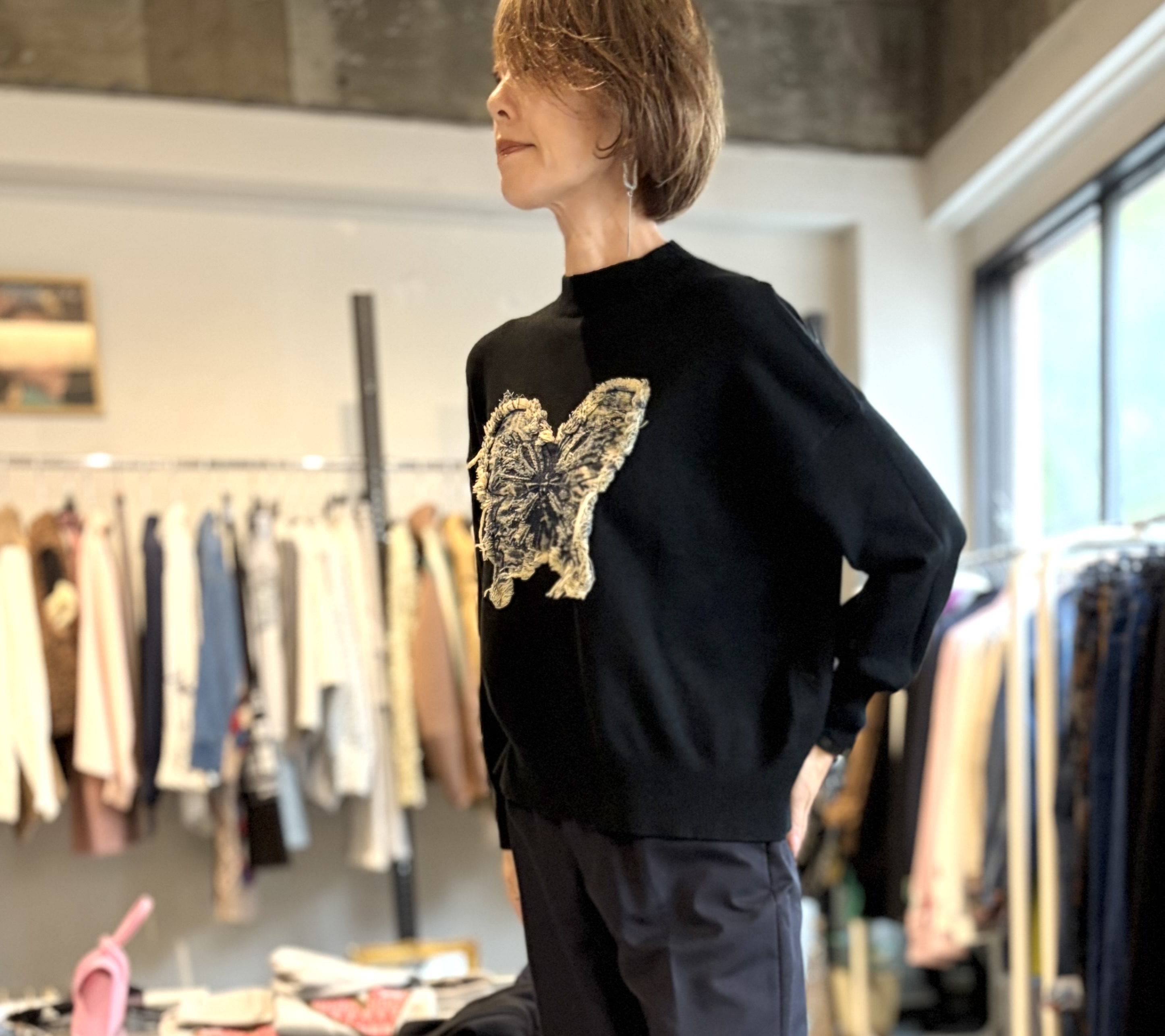 MOEWY 蝶パッチワークニット、NEW COLLECTION ゴールド刺しゅうブルゾン他 | CHIQUE BLOG