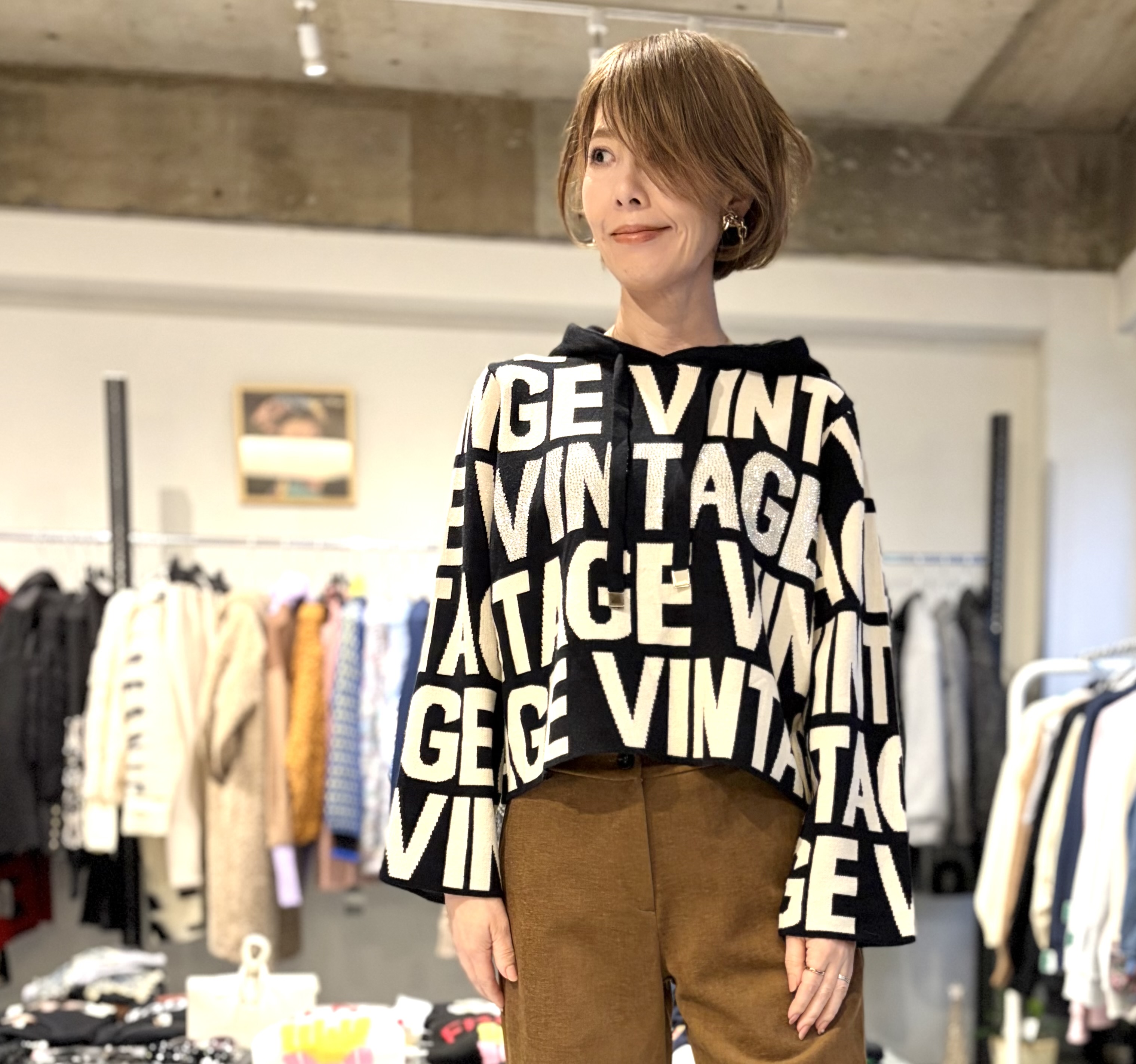 MOEWY キラキラロゴニット | CHIQUE BLOG